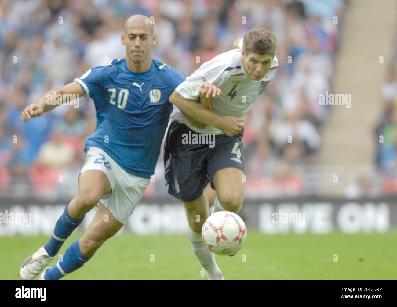 EUROPEAN CHAMPS ENGLAND V ISRAEL AT WEMBLEY 8/9/2007 PICTURE DAVID ...