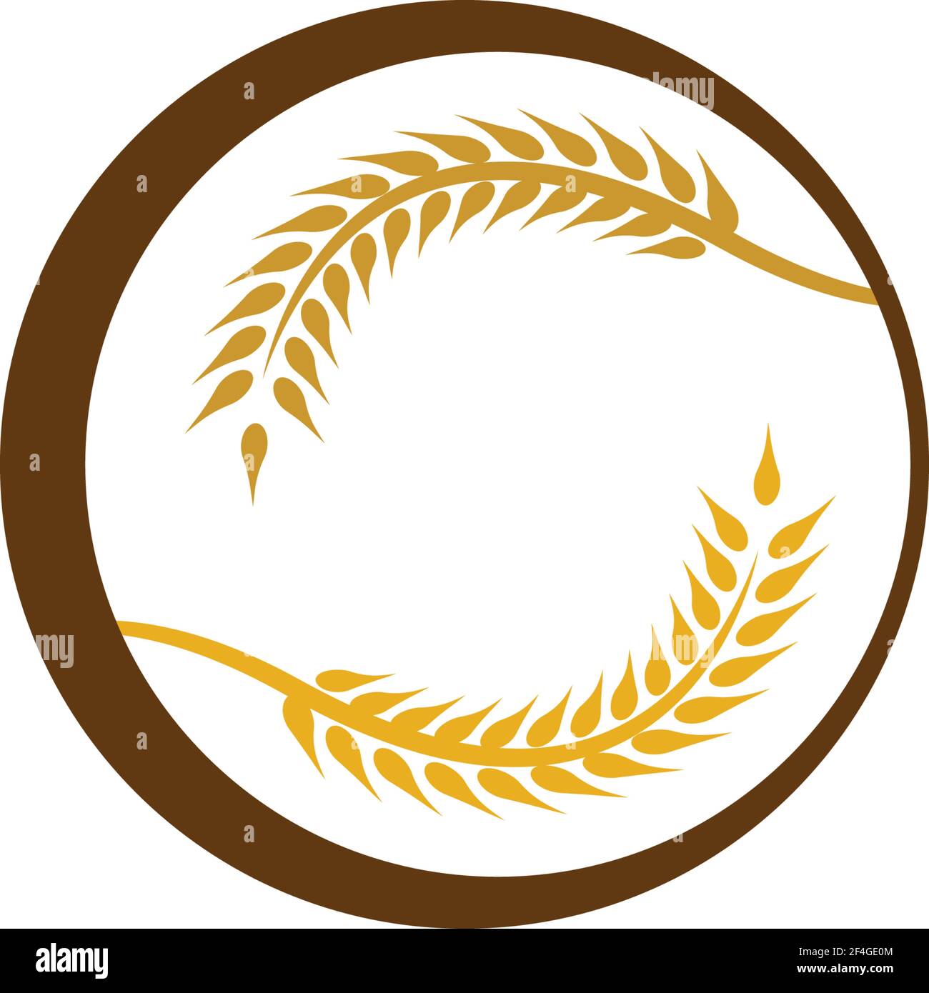 Wheat logo template vector icon illustration Stock Vector Image & Art ...