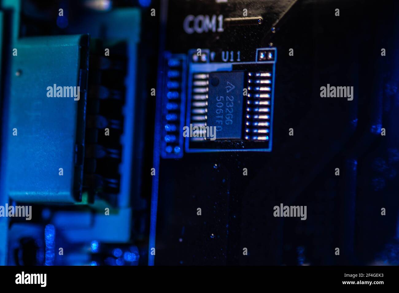 Computer motherboard. Motherboard digital chip. Technology background ...