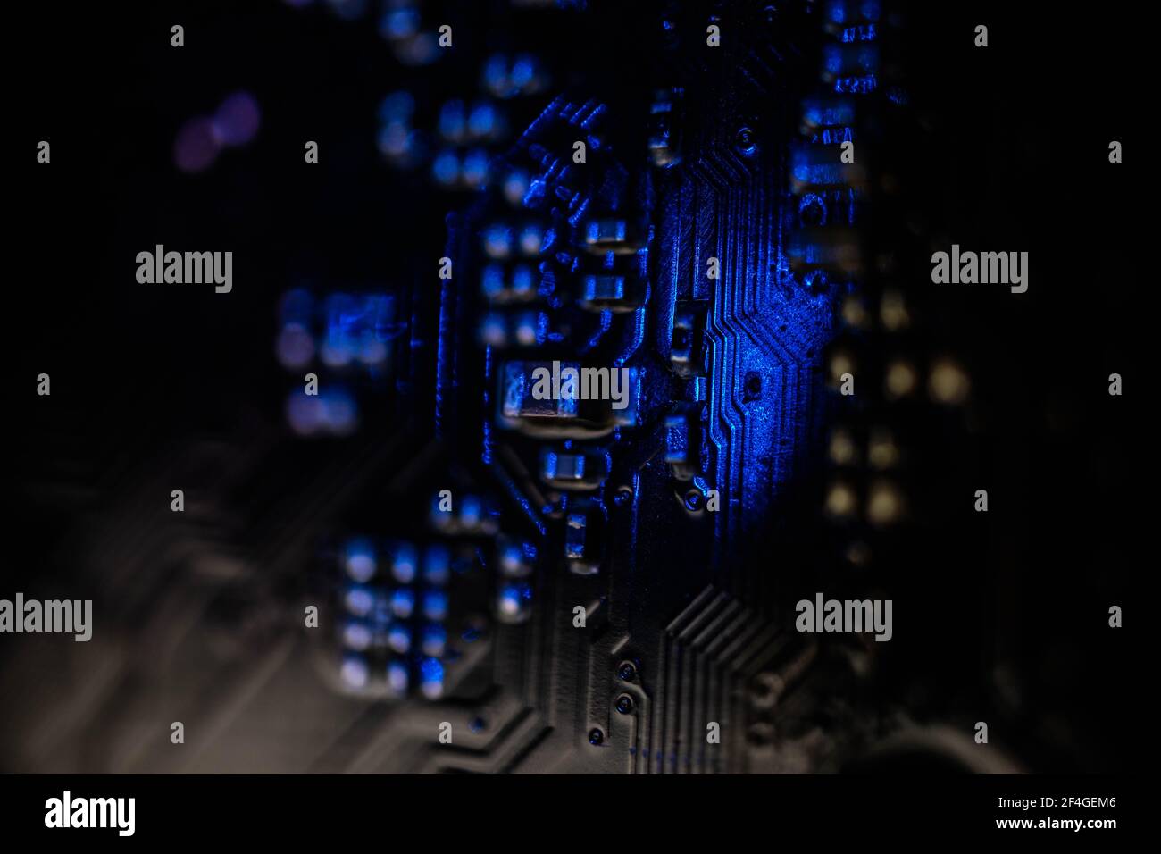 Computer motherboard. Motherboard digital chip. Technology background ...