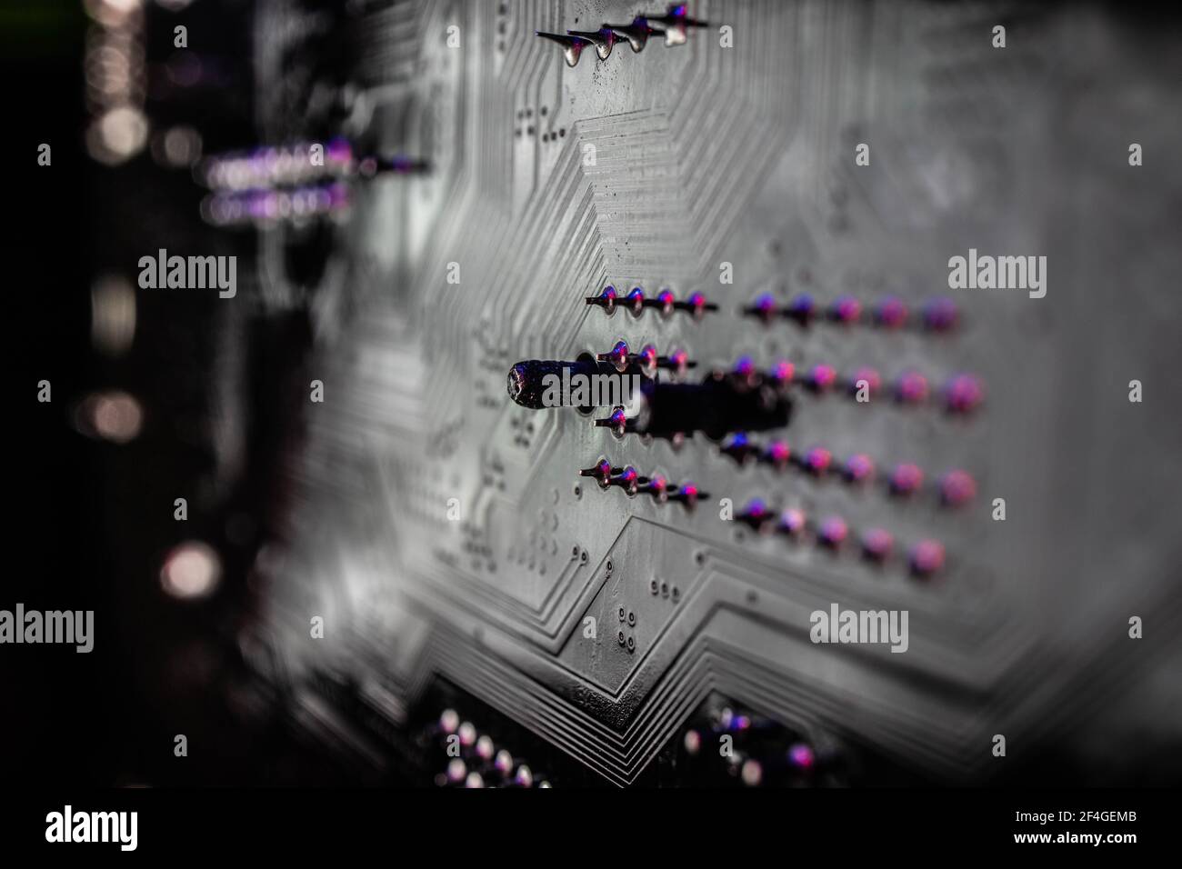 Computer motherboard. Motherboard digital chip. Technology background ...