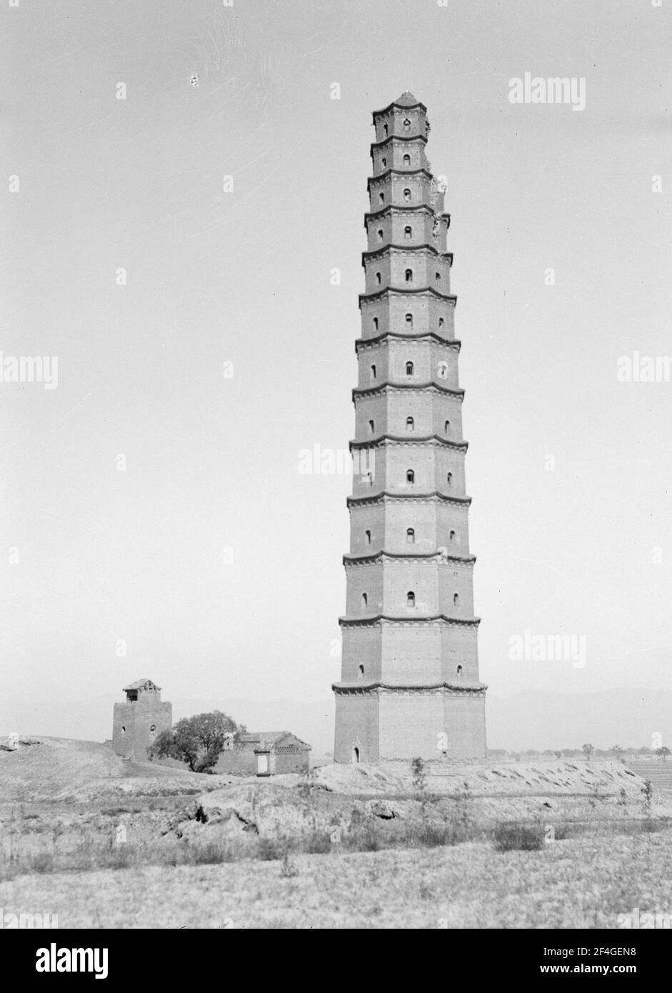 Fenyang Pagoda, China, Fenyang Xian (China), Shanxi Sheng (China), 1931 ...