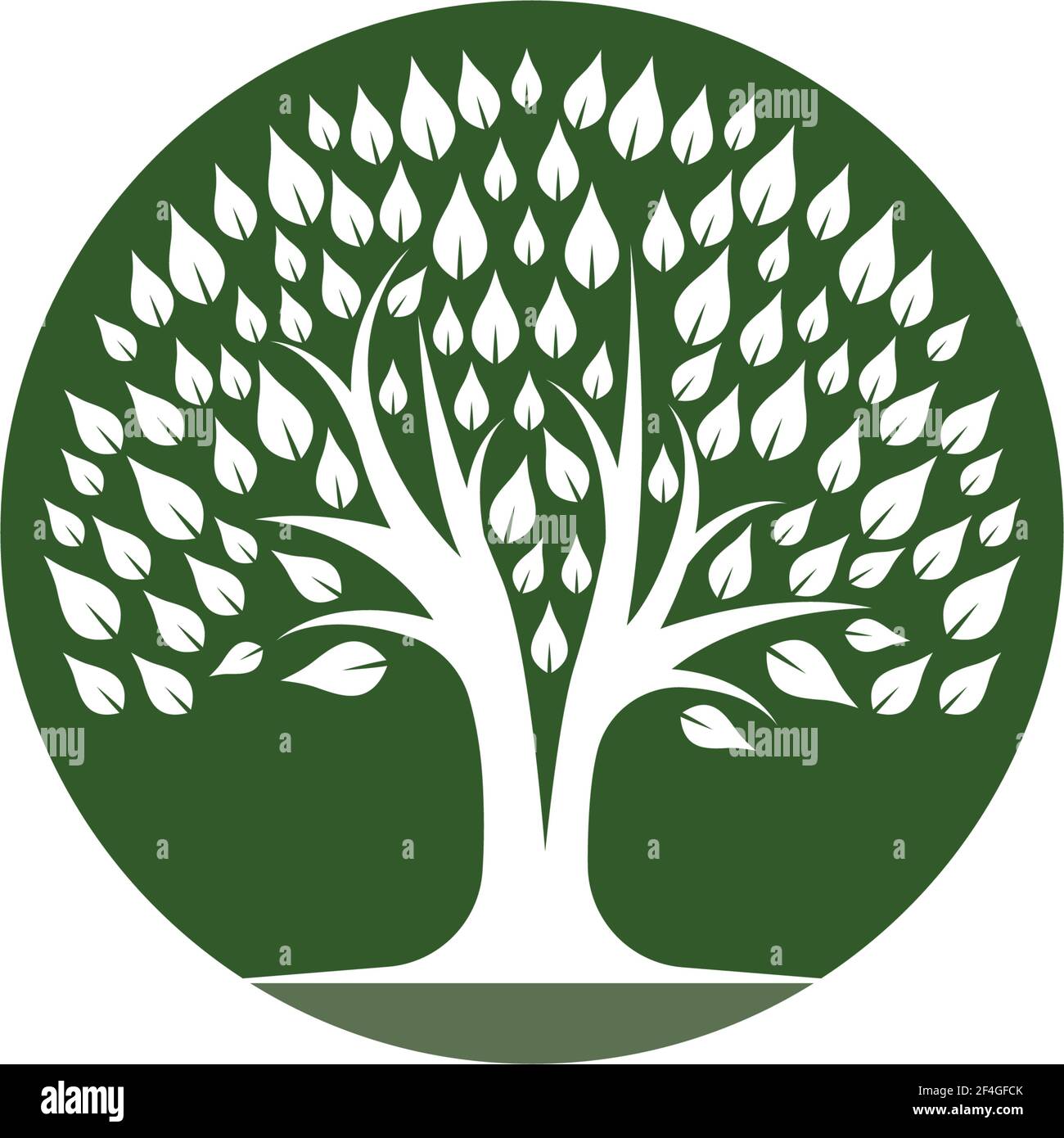 Tree logo template vector icon illustration Stock Vector Image & Art ...