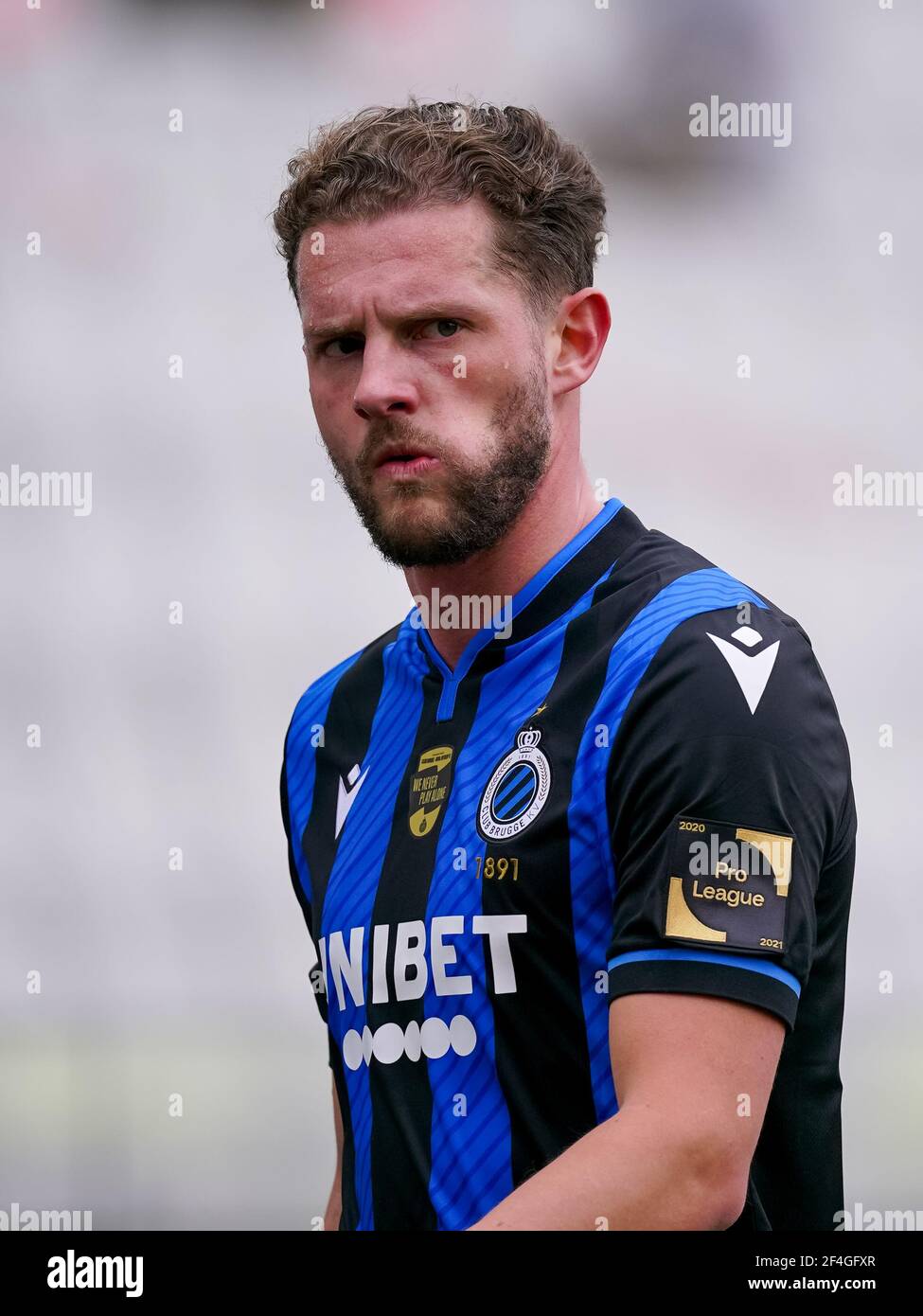 BRUGES, BELGIUM - MARCH 21: Mats Rits of Club Brugge looks dejected ...