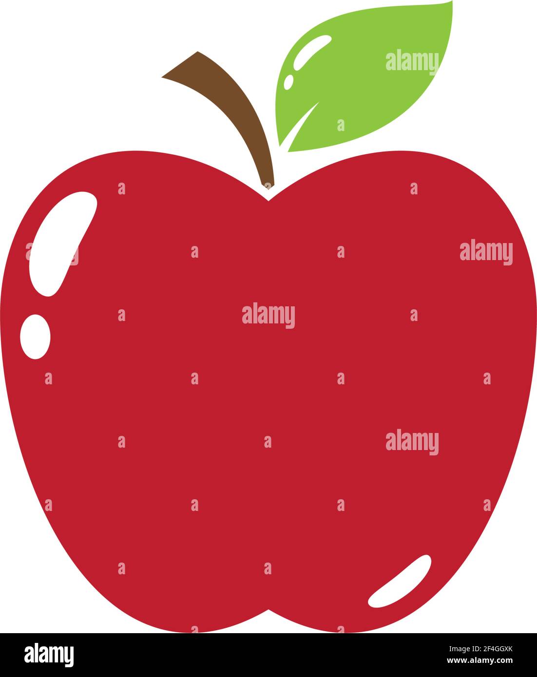 Apple logo template vector icon illustration design Stock Vector Image ...