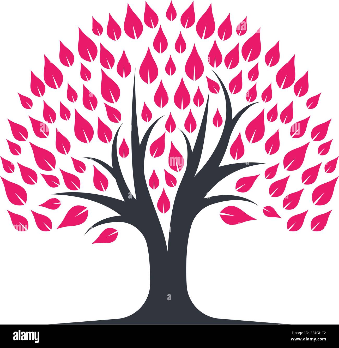 Tree logo template vector icon illustration Stock Vector Image & Art ...