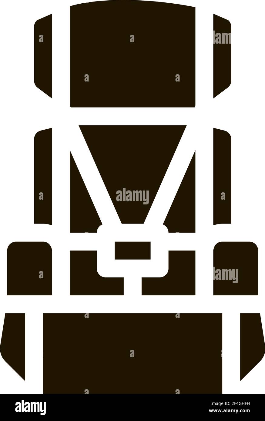 Child Seat Chair Icon Vector Glyph Illustration Stock Vector Image ...