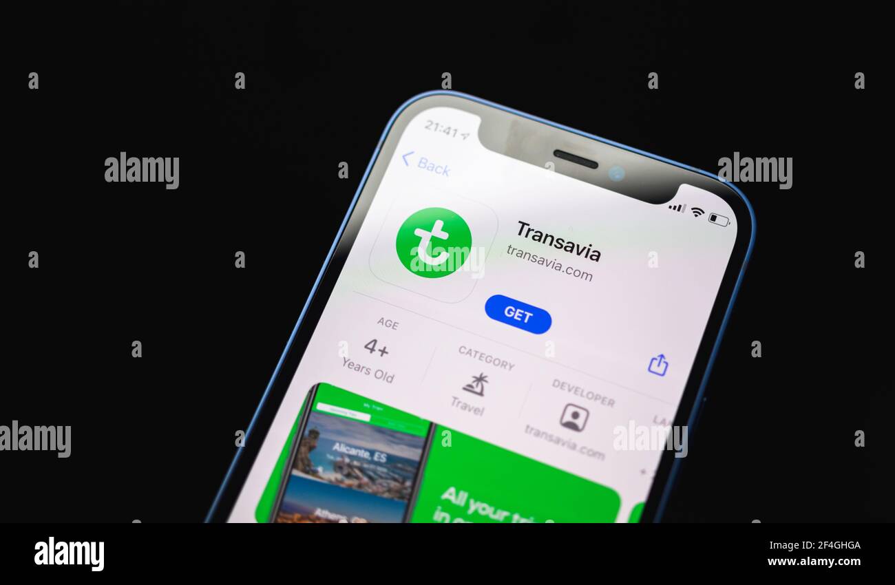 Transavia app hi-res stock photography and images - Alamy