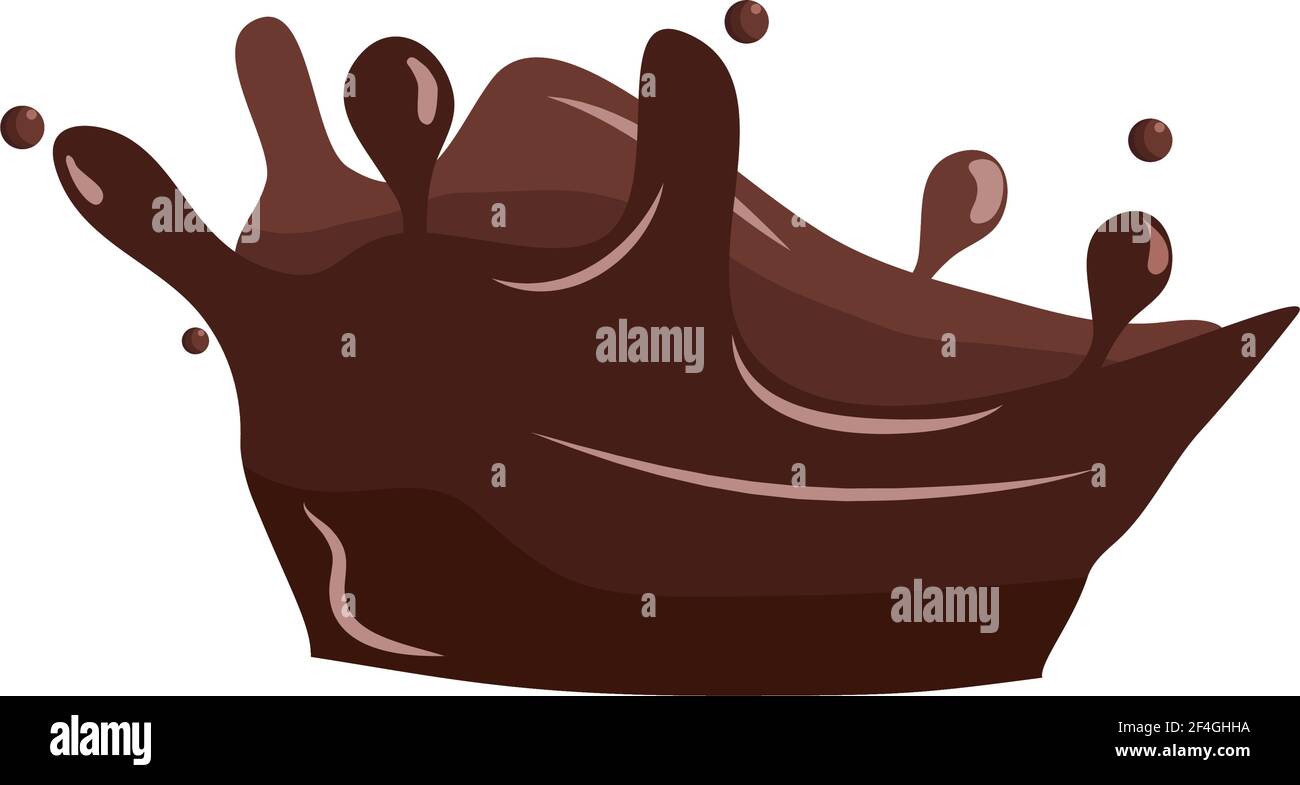 chocolate milk splash design isolated Stock Vector Image & Art - Alamy
