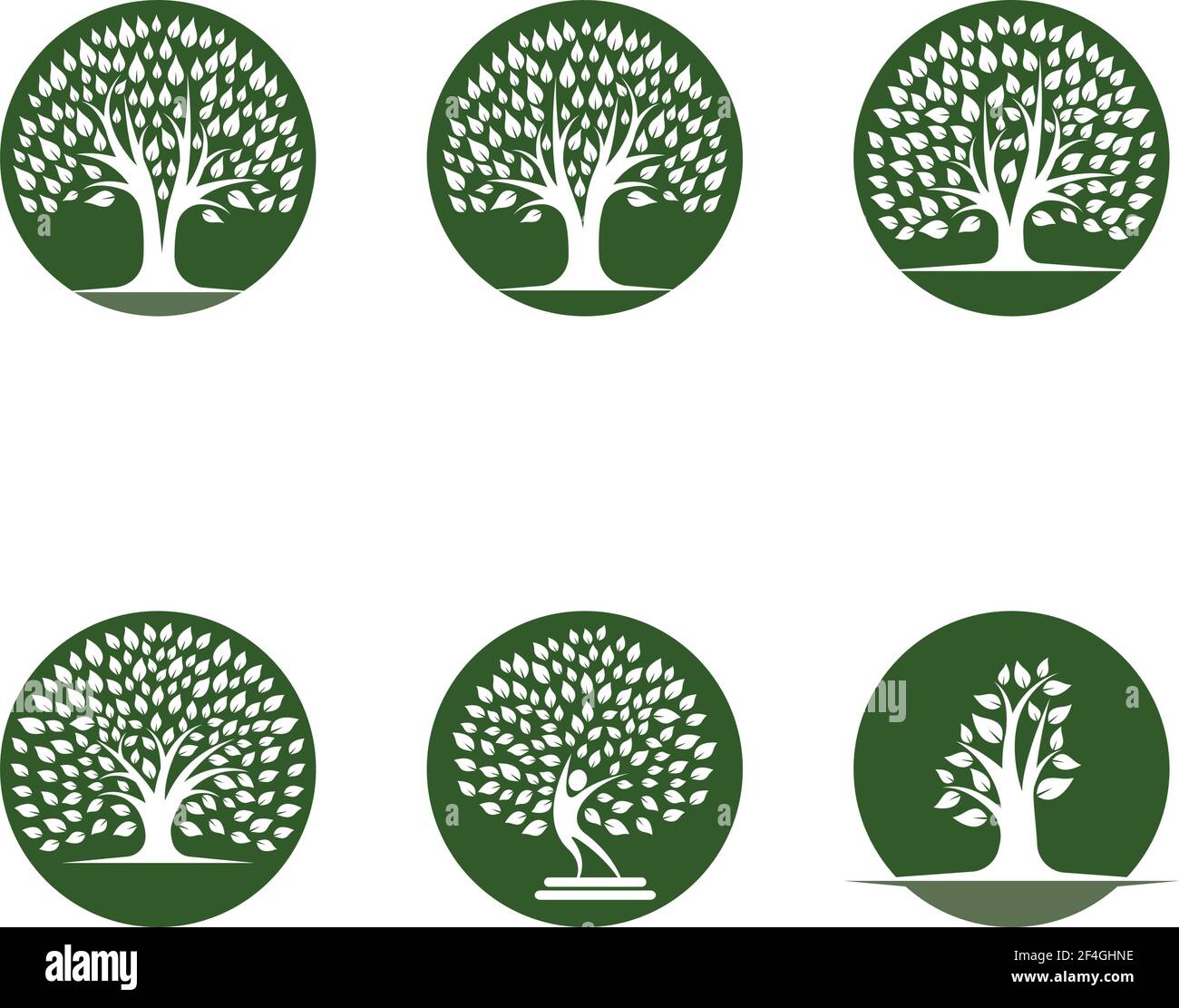 Tree logo template vector icon illustration Stock Vector Image & Art ...