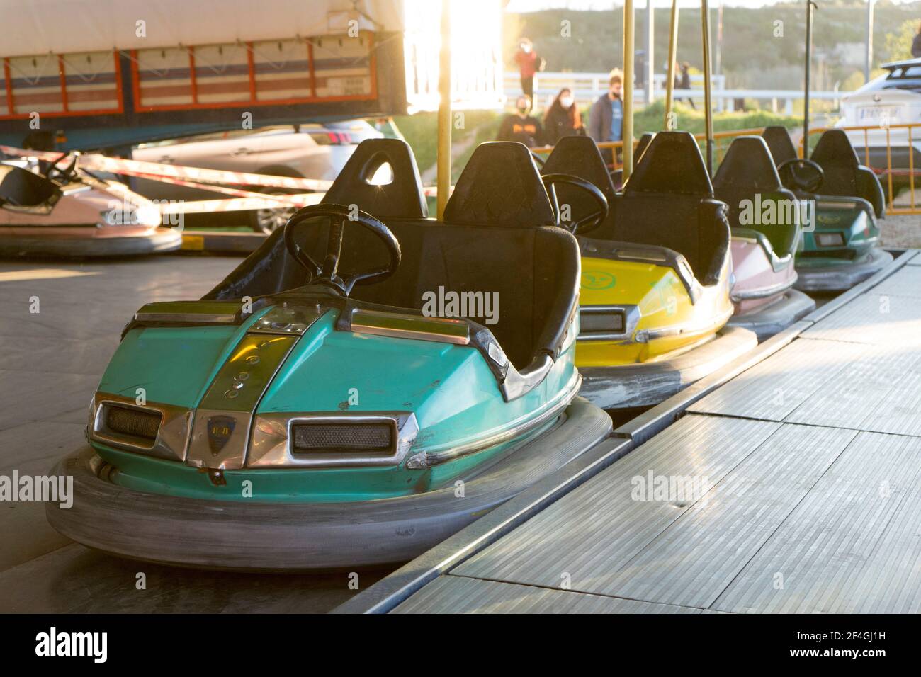 Bumper cars at fair hi-res stock photography and images - Alamy