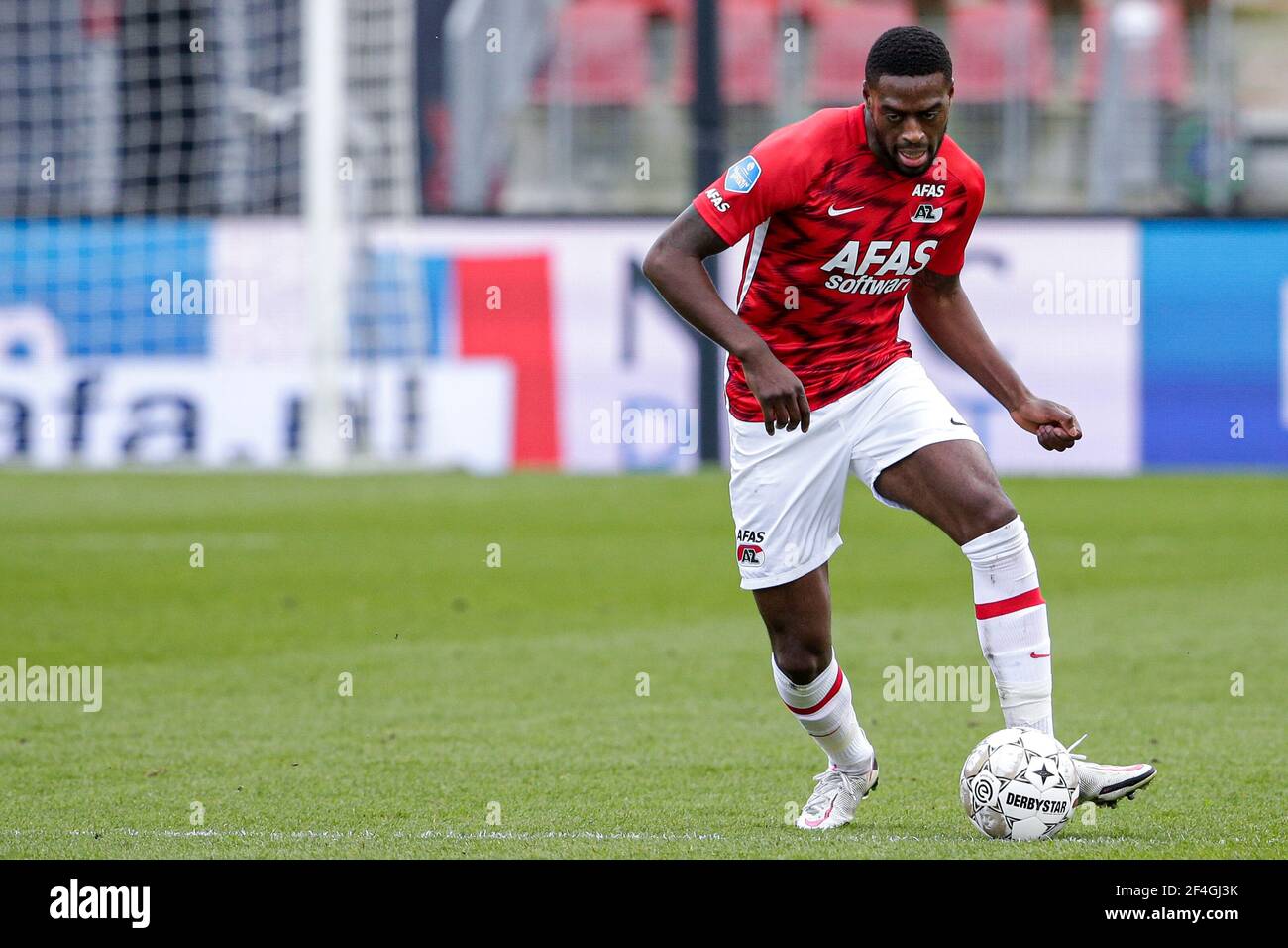 ALKMAAR, NETHERLANDS - MARCH 21: Bruno Martins Indi of AZ during the ...