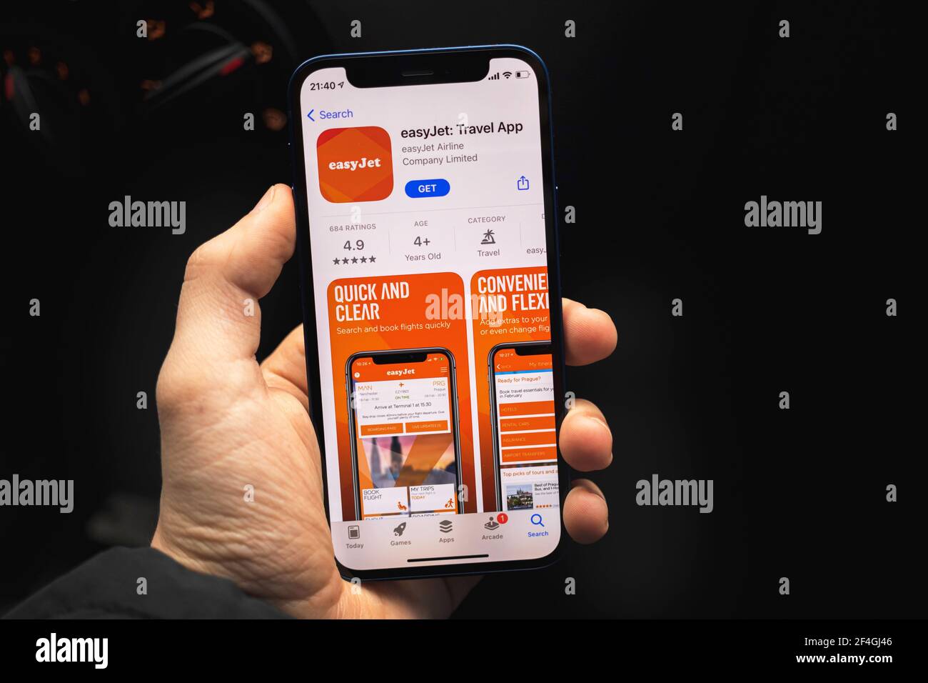 Easyjet app icon hi-res stock photography and images - Alamy