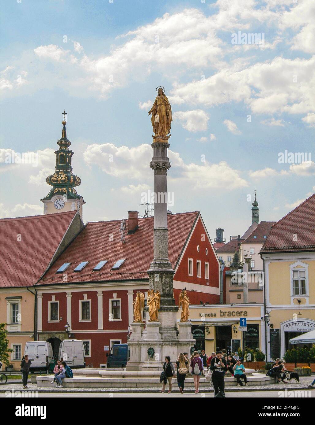 Zagreb, Croatia, Republika Hrvatska, Europe. Kaptol Square, The ...