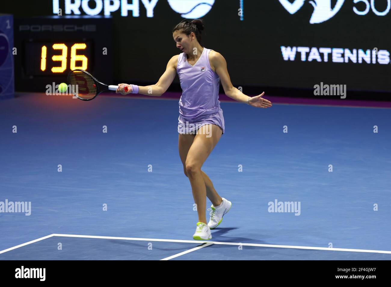 Margarita Gasparyan of Russia playing against Daria Kasatkina of Russia ...