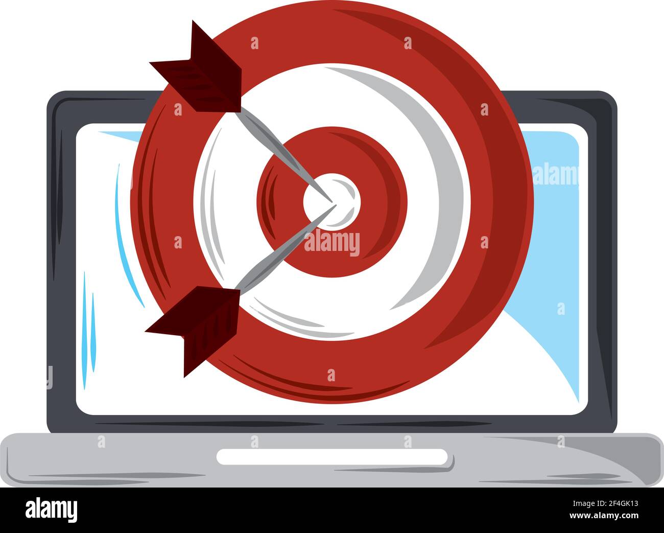 digital marketing target icon isolated Stock Vector Image & Art - Alamy