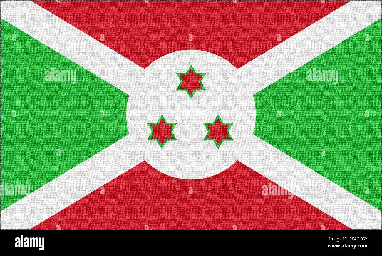 An illustration of the national flag of Burundi Stock Photo - Alamy