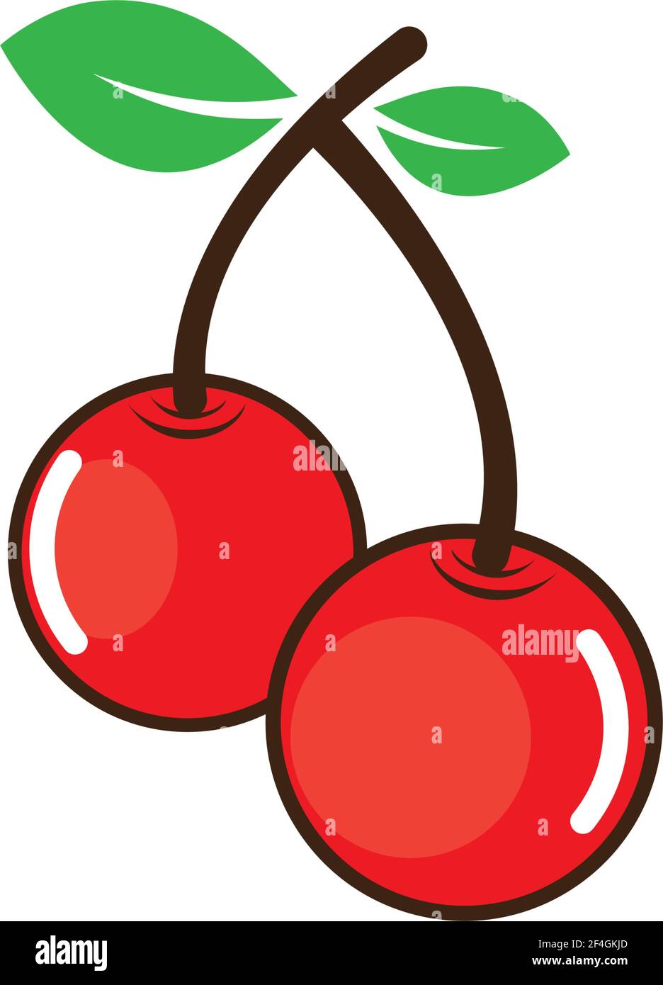 Cherry logo vector icon illustration design Stock Vector Image & Art ...