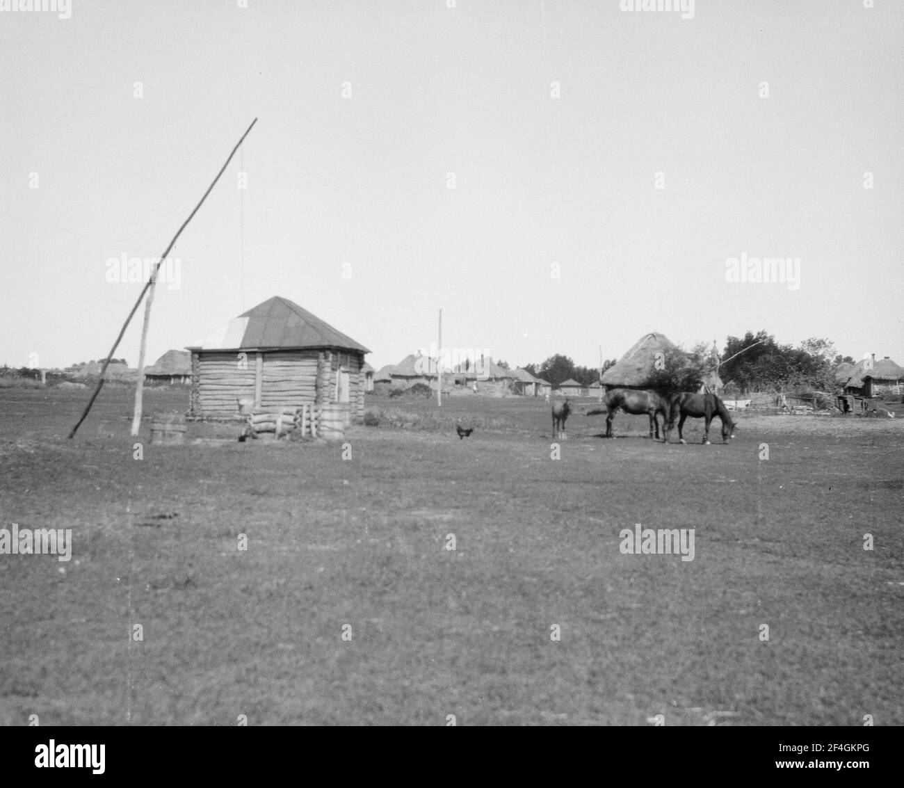 Small farm, Russia,1931. From the Sidney D. Gamble photographs ...