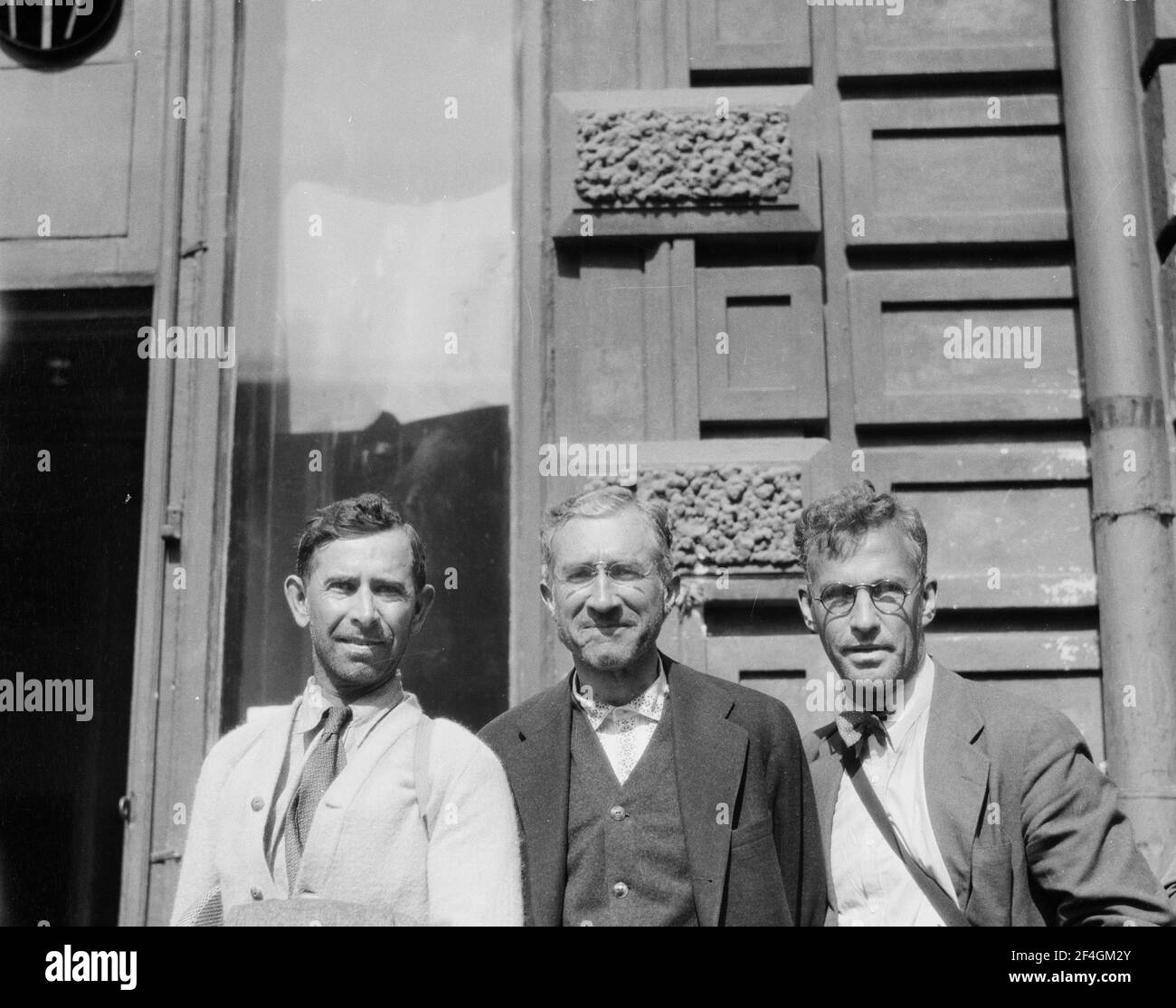 Three men, heads, Russia,1931. From the Sidney D. Gamble photographs ...