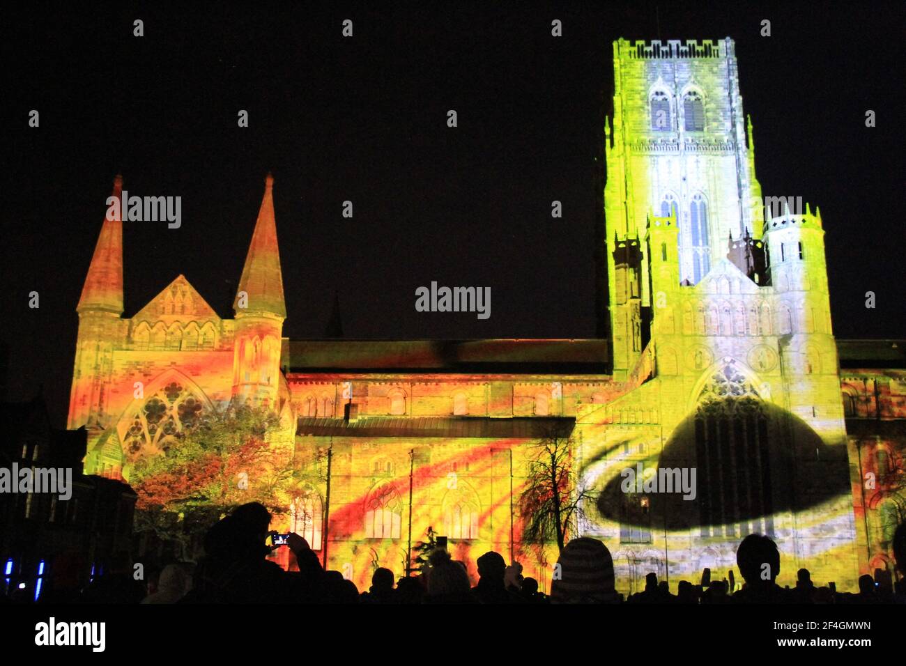 Durham Lumiere light show 2015 Stock Photo - Alamy