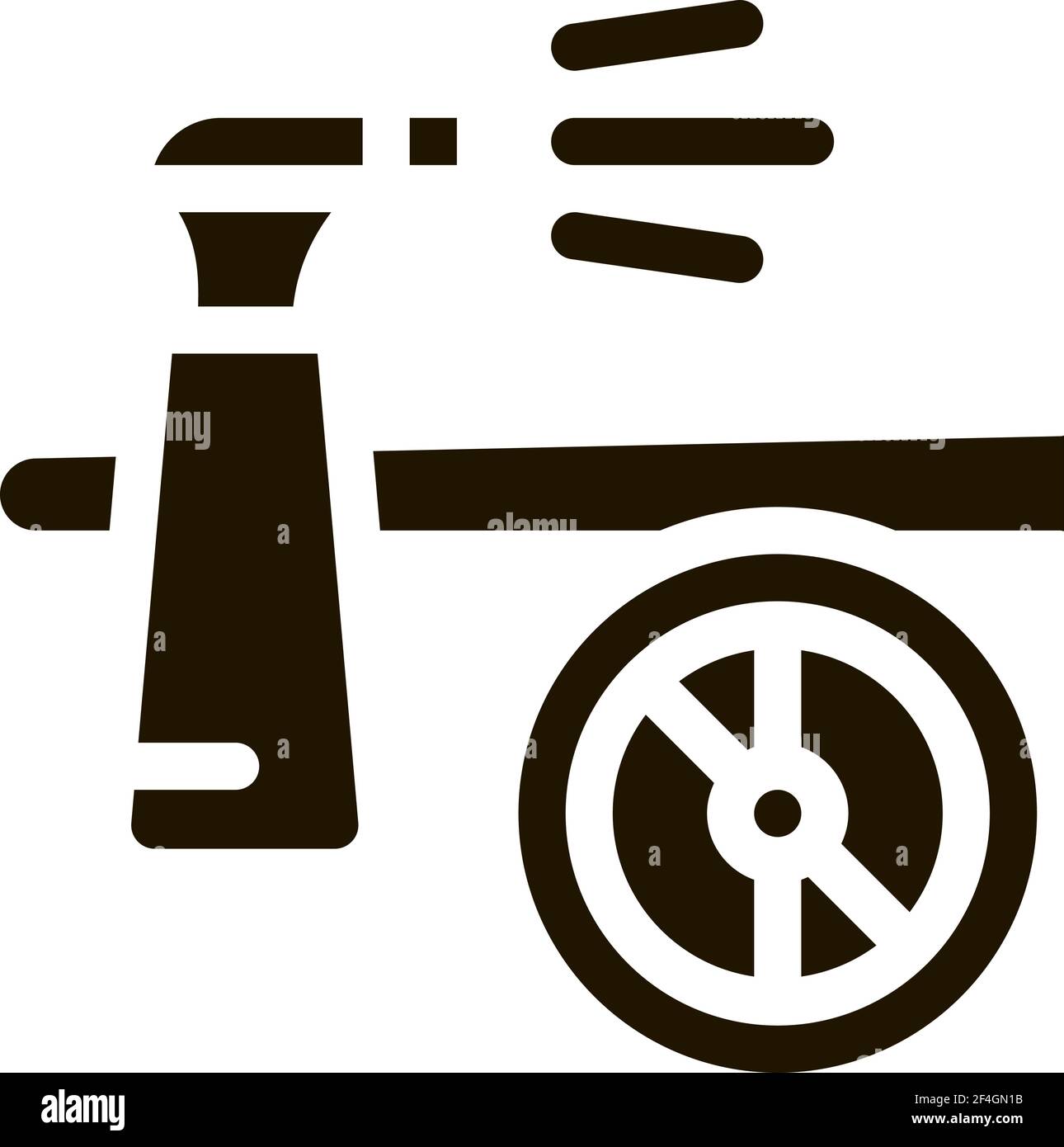 Plane Fix Wrench Icon Vector Glyph Illustration Stock Vector Image ...