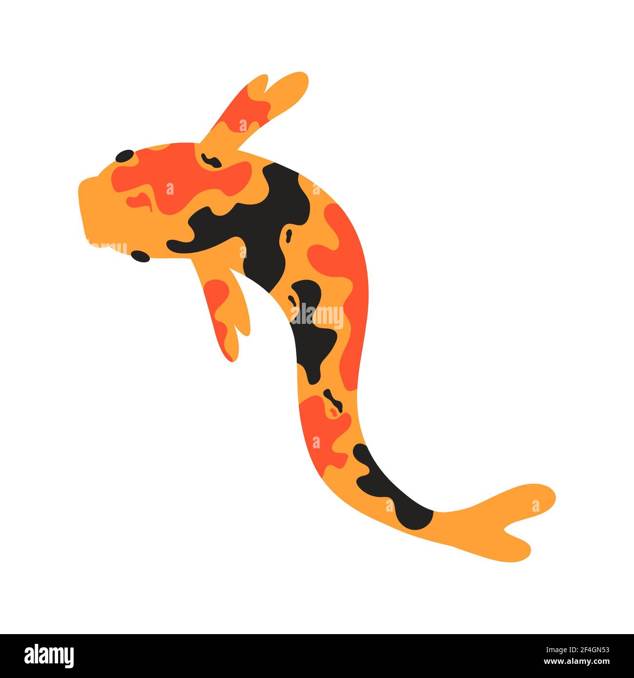 Koi carp orange goldfish Cut Out Stock Images & Pictures - Alamy