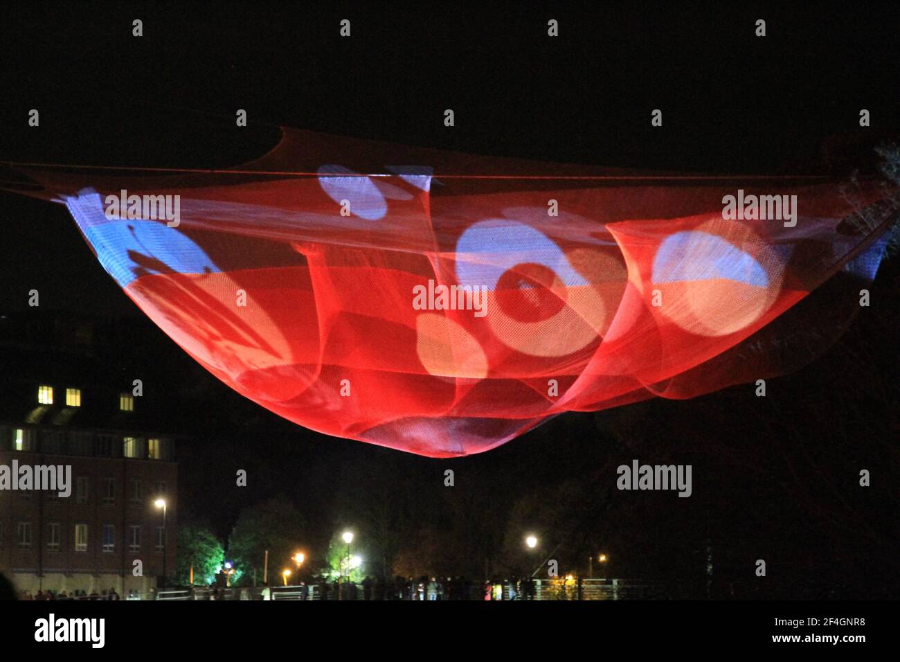 Durham Lumiere light show 2015 Stock Photo - Alamy