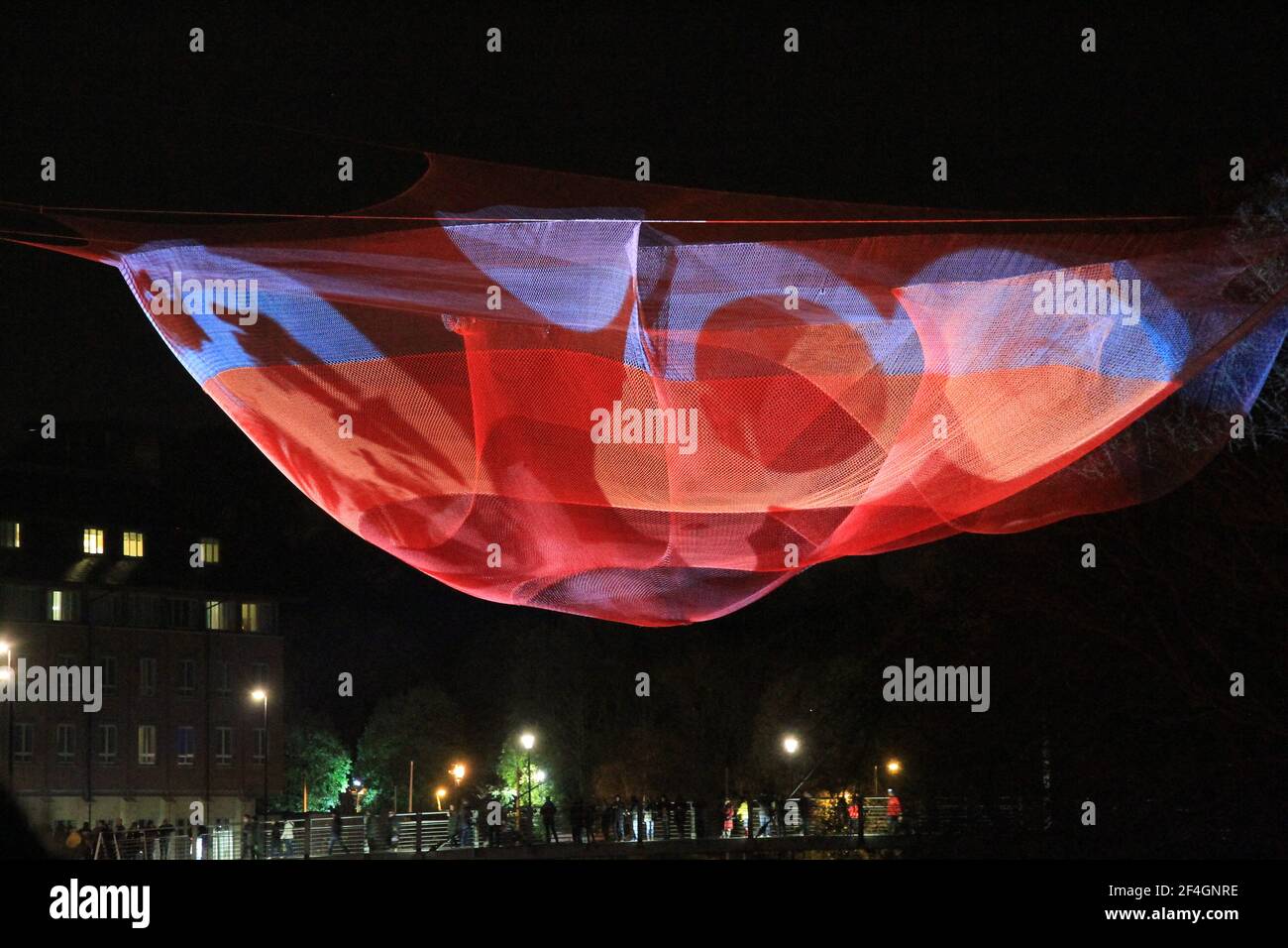 Durham Lumiere light show 2015 Stock Photo - Alamy