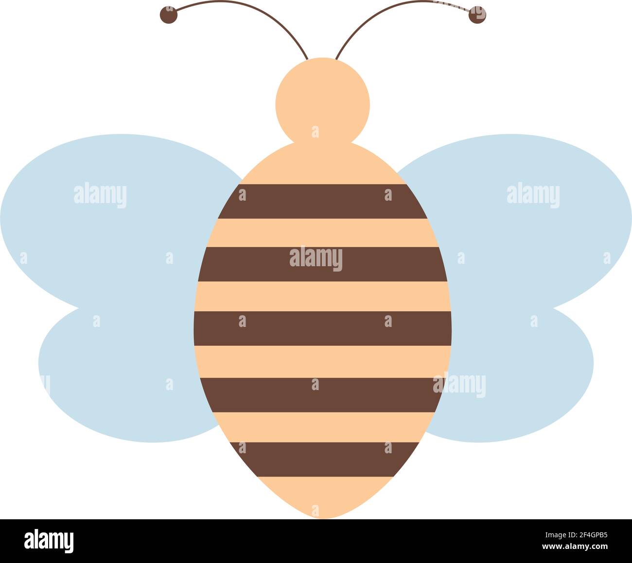 cute bee insect icon isolated Stock Vector Image & Art - Alamy
