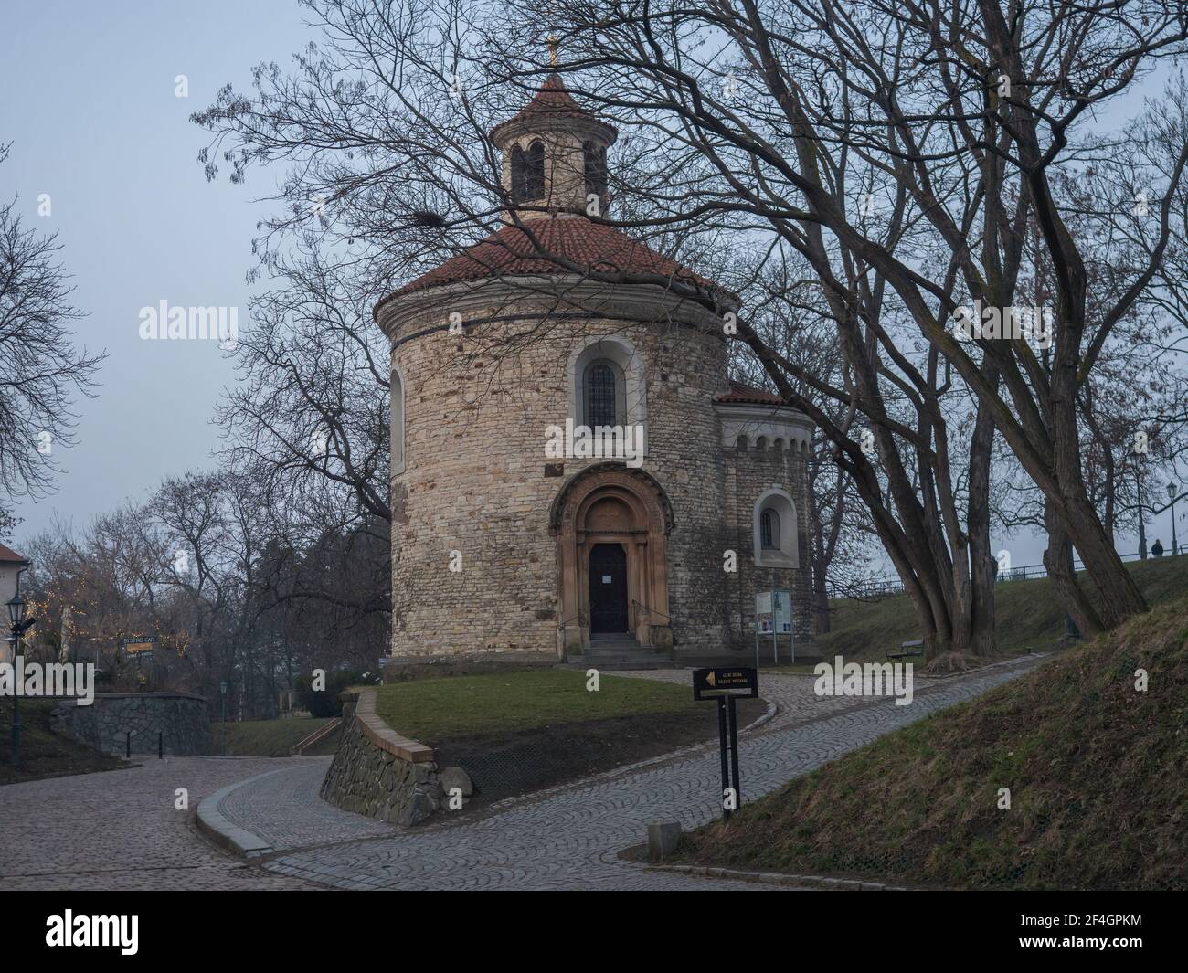 Czech Republic, Prague, February 23, 2021: St. Martin Rotunda in ...