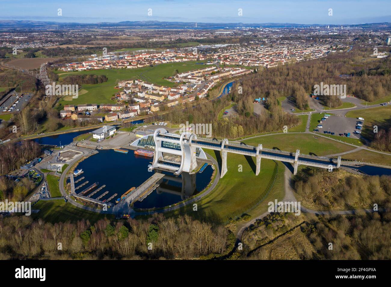 Falkirk Wheel Aerial View High Resolution Stock Photography and Images ...