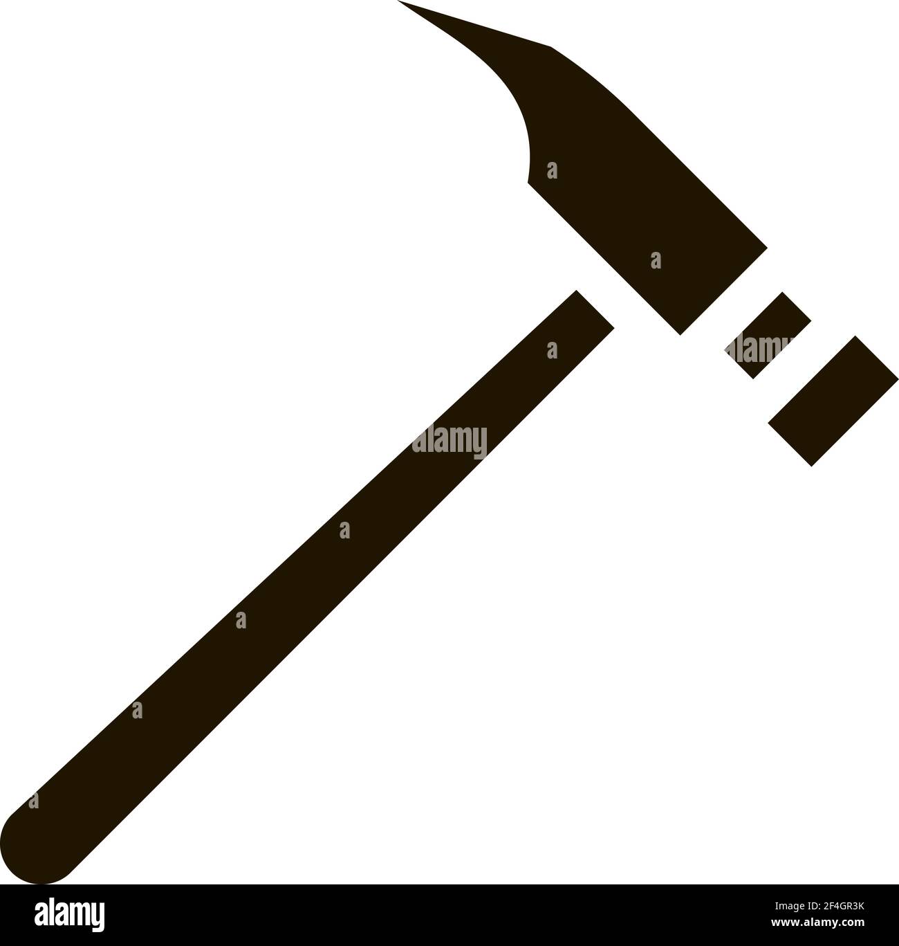 Shoe Fix Hammer Icon Vector Glyph Illustration Stock Vector Image & Art ...