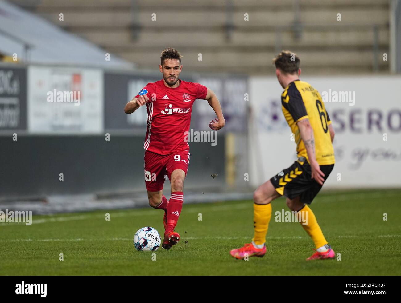 March 21, 2021: Lasse Fosgaard of Lyngby during Horsens and Lyngby on ...