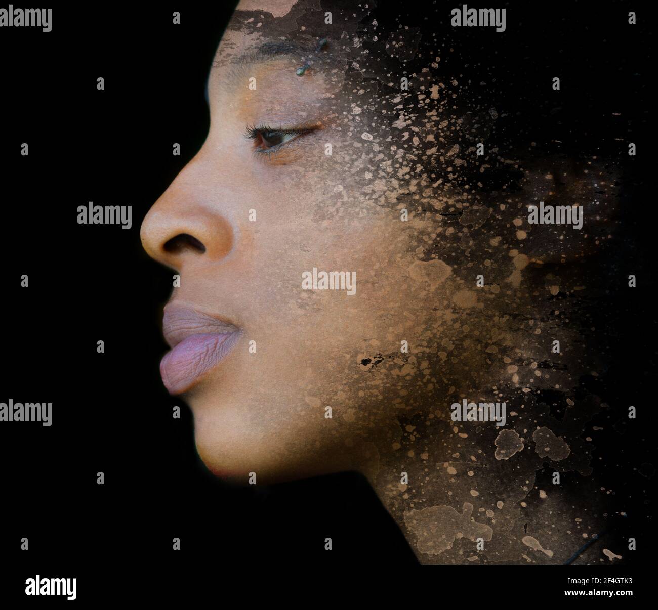 Paint splat face hi-res stock photography and images - Alamy