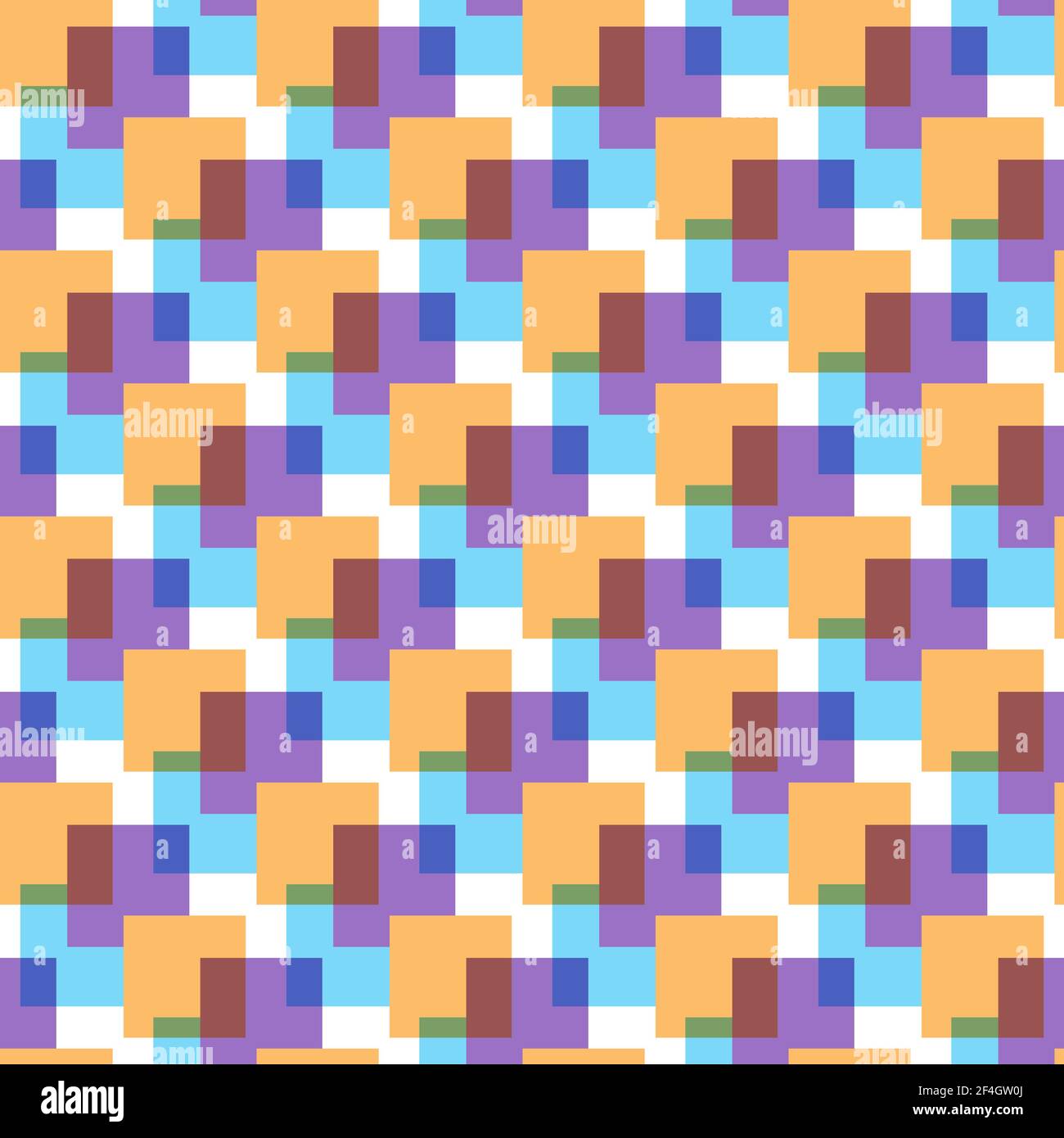 Seamless color geometric pattern of squares for texture, textiles ...