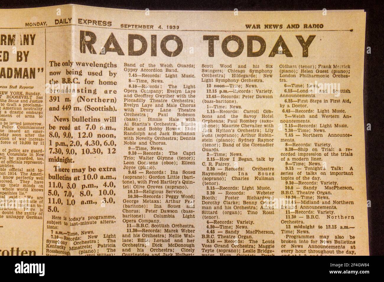 Bbc world war ii hi-res stock photography and images - Alamy