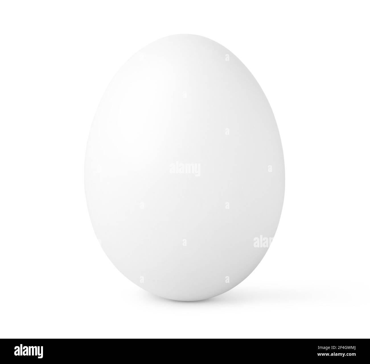 One white egg isolated on a white background Stock Photo - Alamy