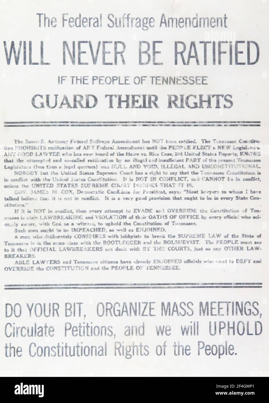 Broadside suffrage hi-res stock photography and images - Alamy