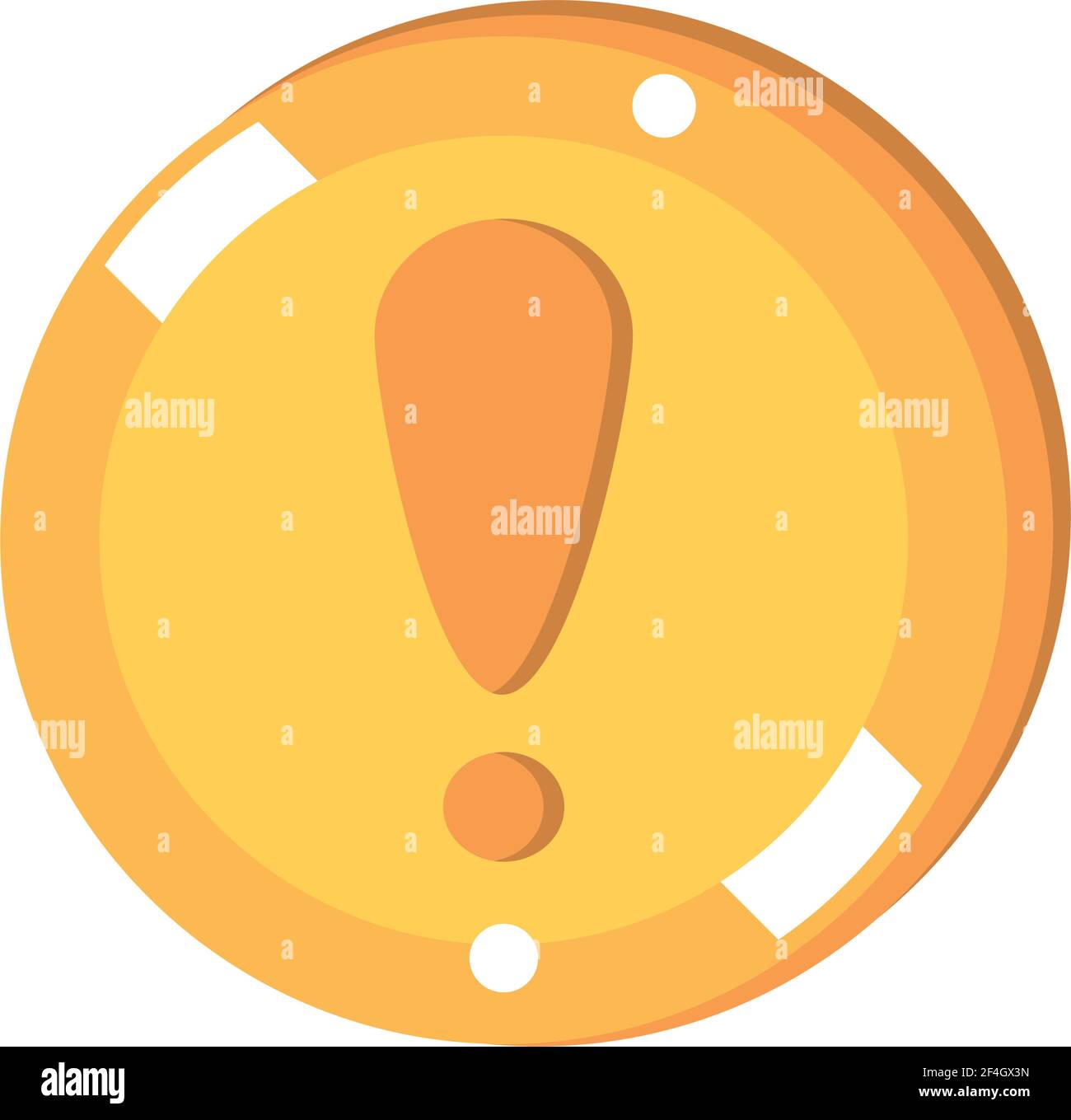 exclamation mark button icon isolated Stock Vector Image & Art - Alamy