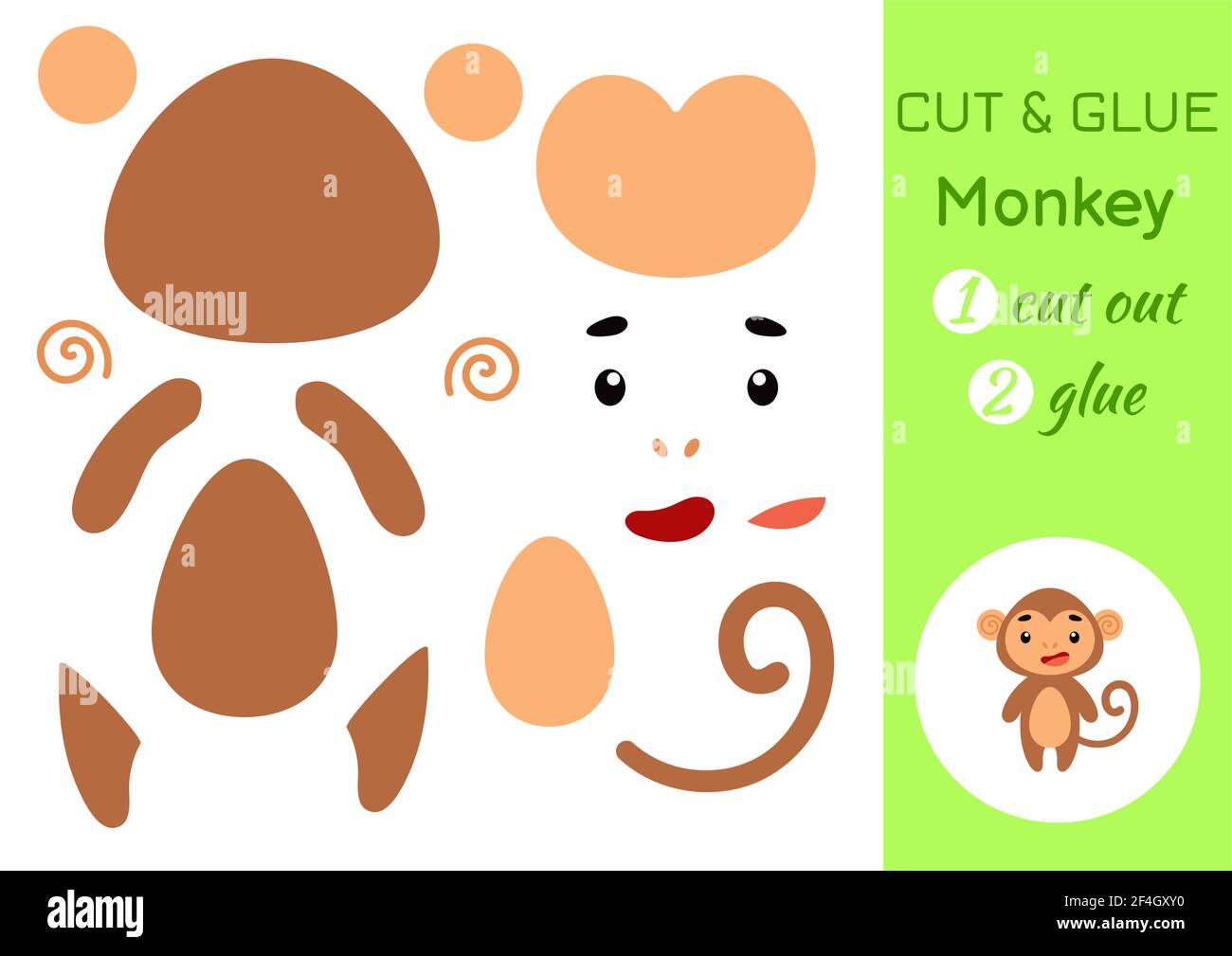 Monkey Template Preschool