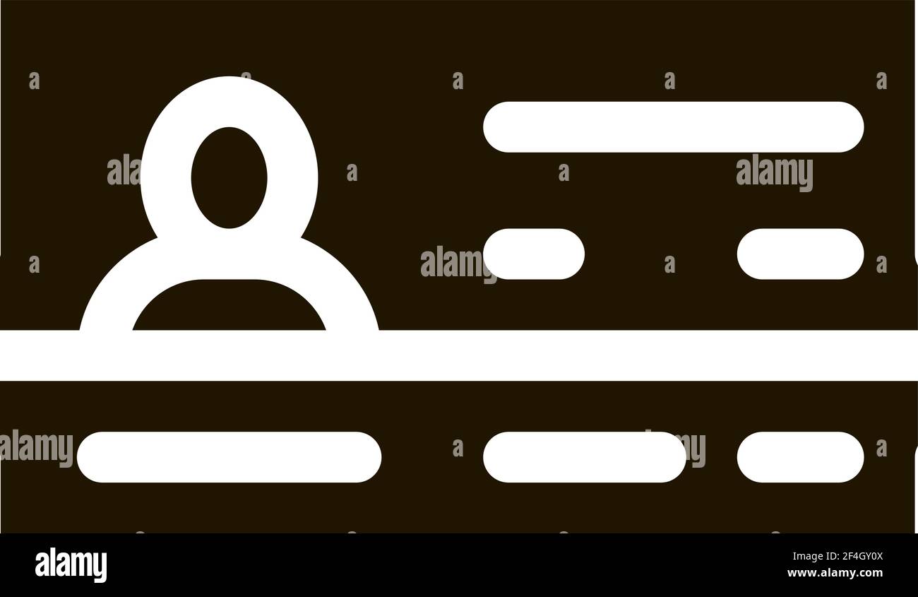 Document Scanning Icon Vector Glyph Illustration Stock Vector Image ...