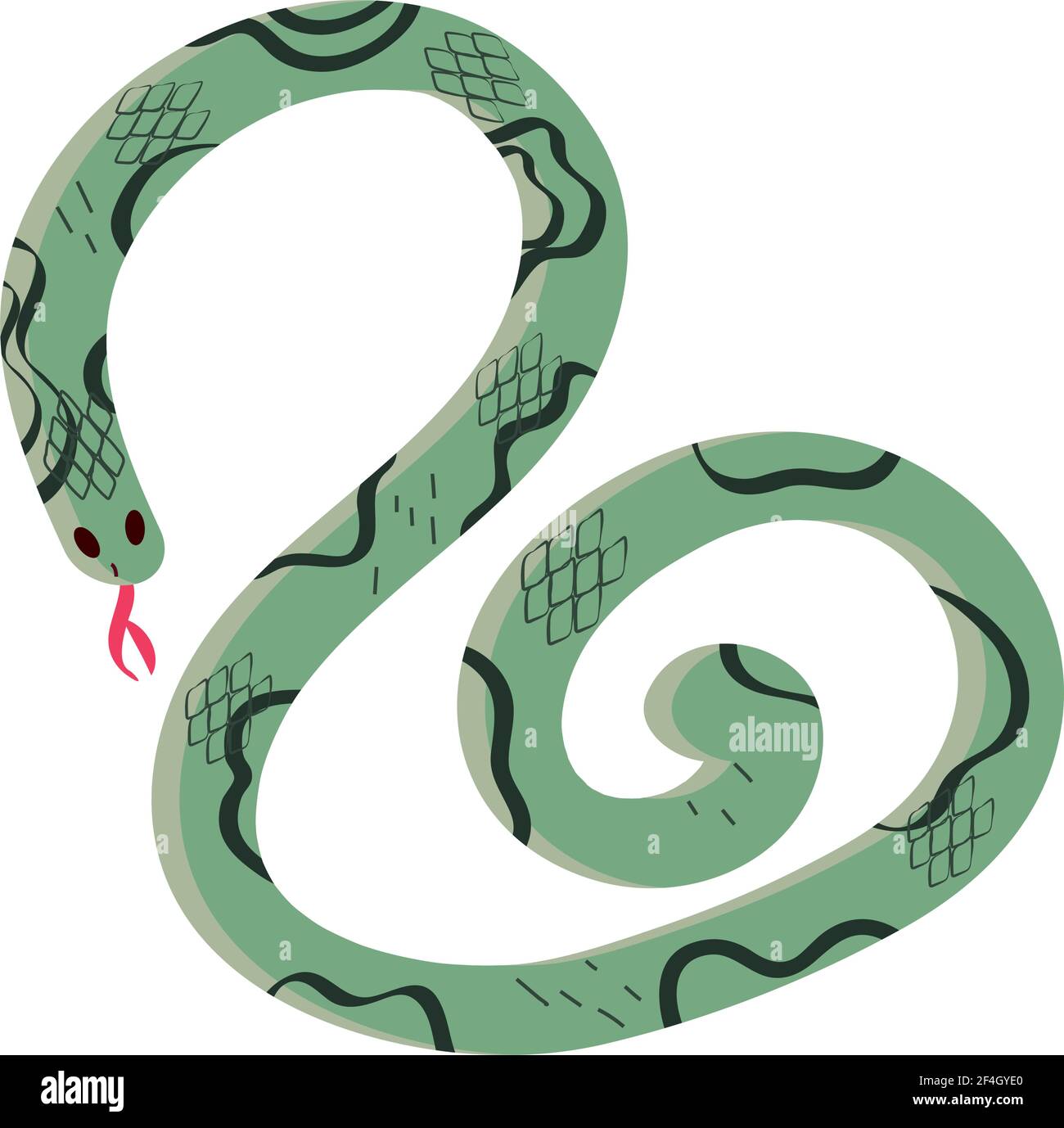snake reptile cartoon hand drawn Stock Vector Image & Art - Alamy