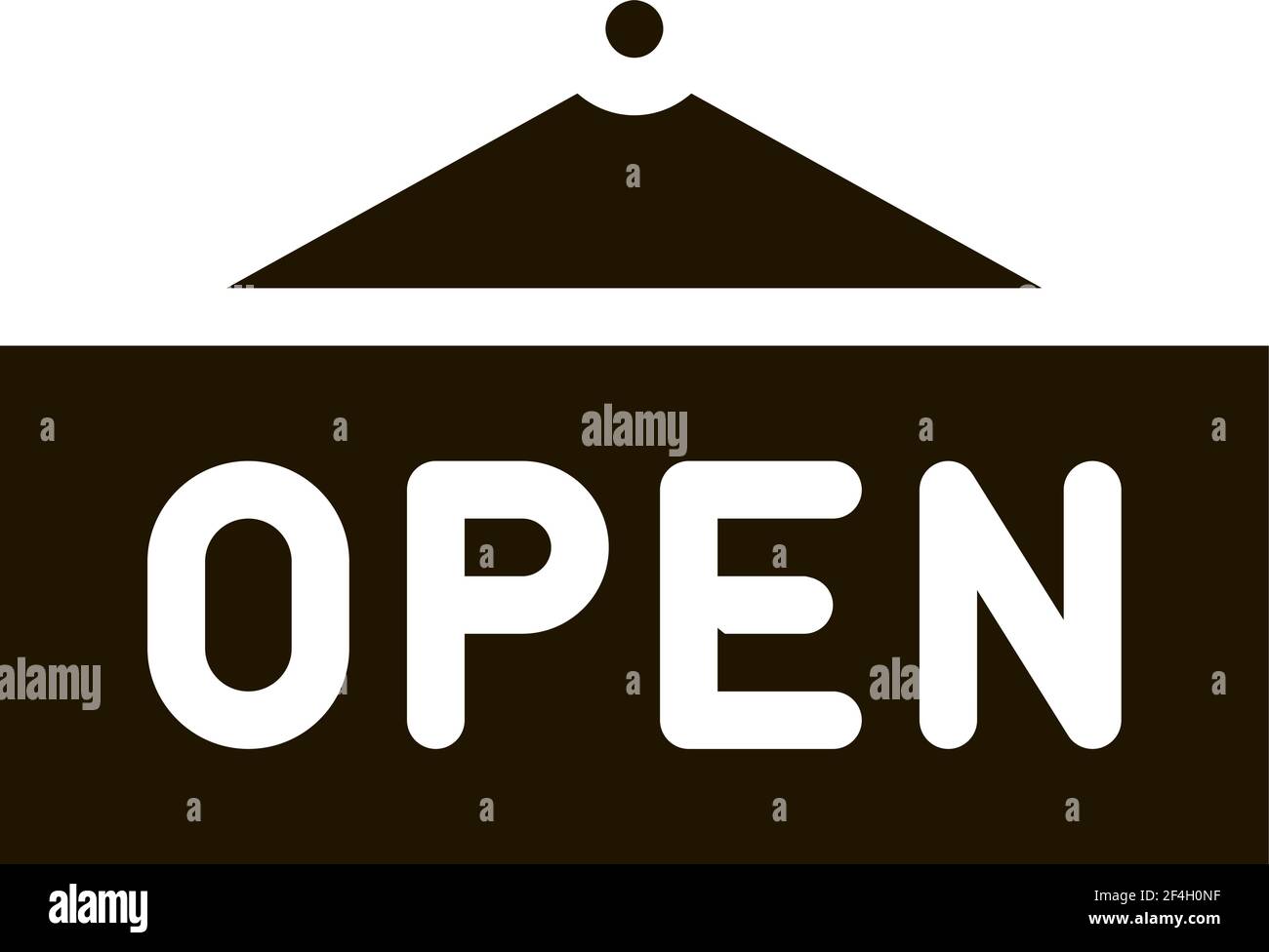 Open Nameplate Icon Vector Glyph Illustration Stock Vector Image & Art ...