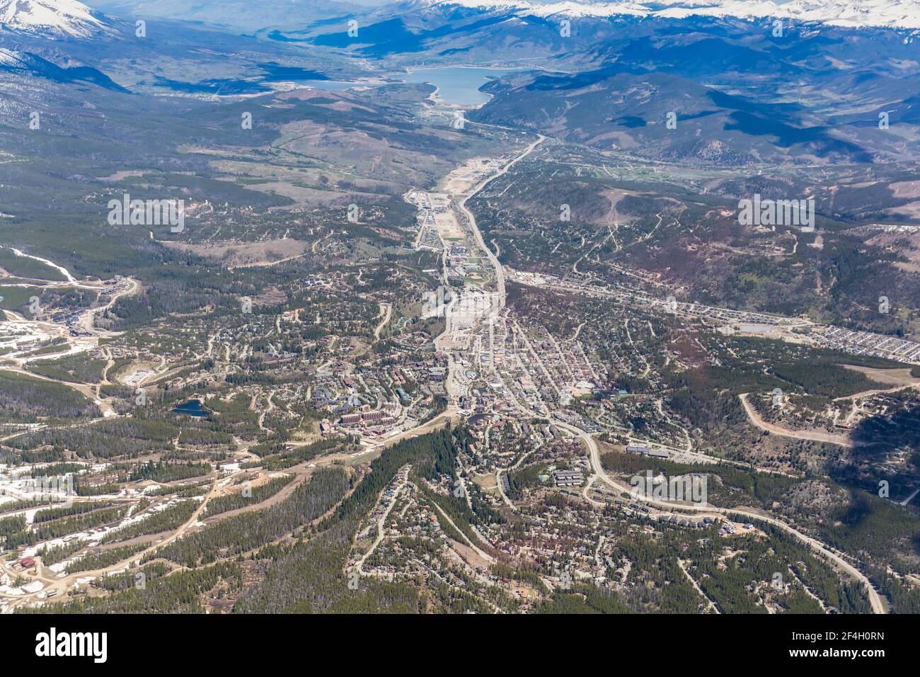 Aerial view of Breckenridge, Colorado, USA Stock Photo - Alamy