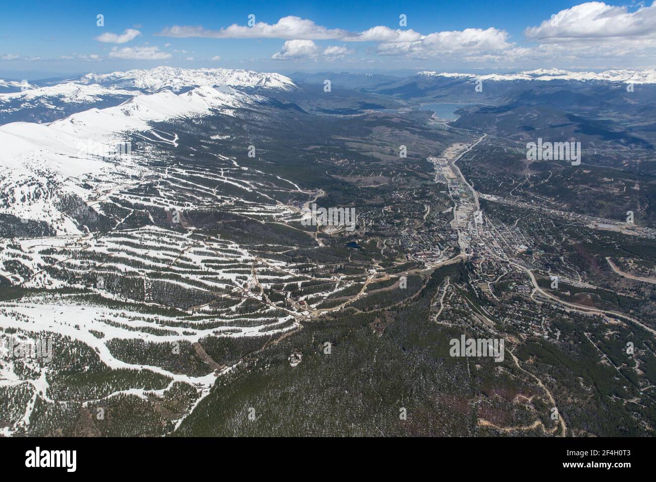 Aerial view of Breckenridge, Colorado, USA Stock Photo - Alamy