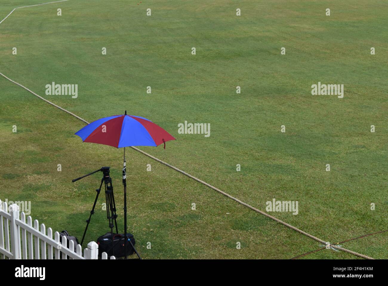 Camera set ready to video a cricket match. Colombo, Sri Lanka Stock ...