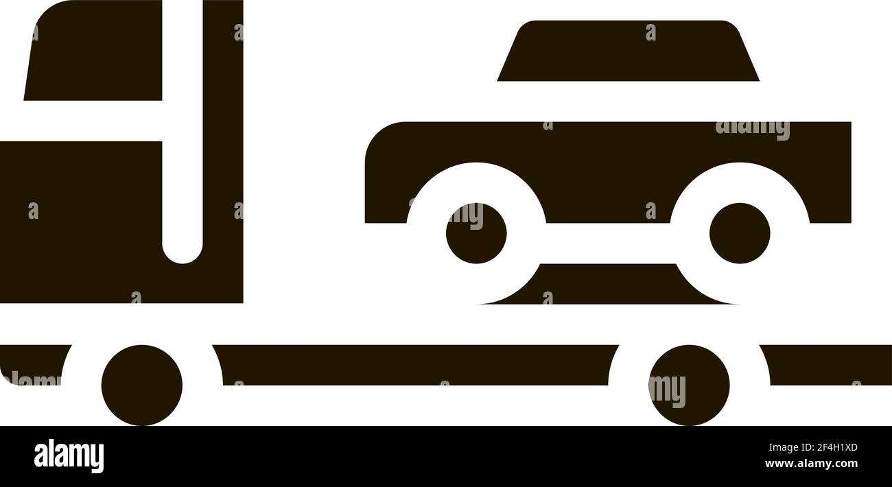 Car Evacuation Icon Vector Glyph Illustration Stock Vector Image & Art ...
