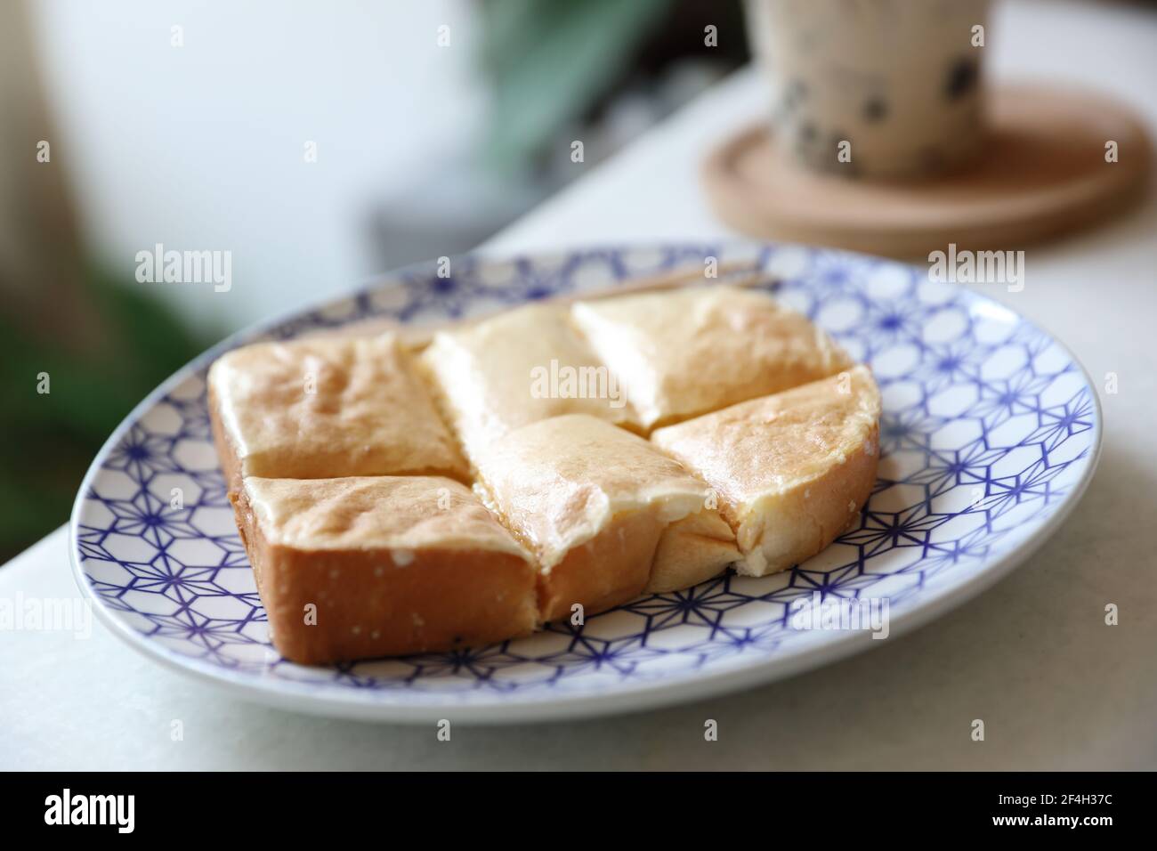 Taiwan toast with taiwan milk tea , Taiwanese food Stock Photo - Alamy