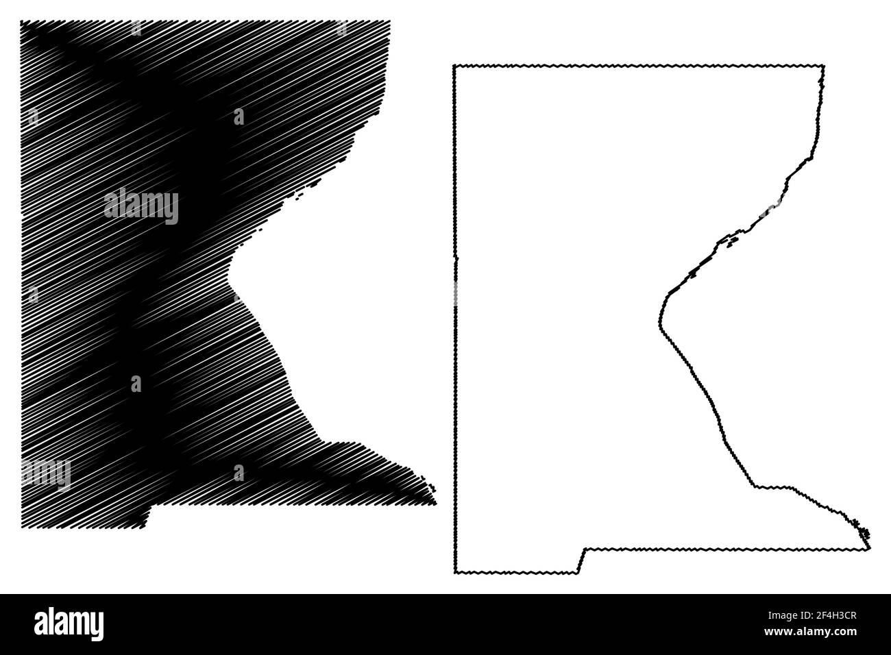 Roberts county map vector vectors hi-res stock photography and images ...